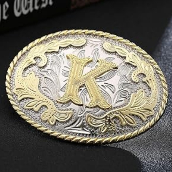 Accessories | Men Or Womens Letter K Belt Buckle All Letters Available ...